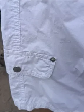 m&s | Skirts | Ms Curvy White Buttonfront Cargo Skirt With Pink Front ...